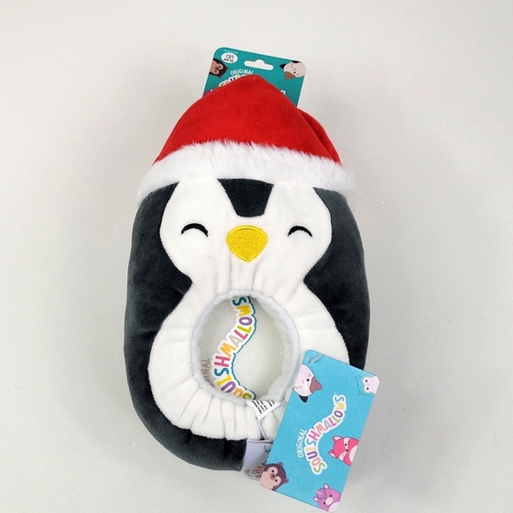 Squishmallows | Pajamas | Squishmallow Holiday Penguin Slippers Kids 31 ...